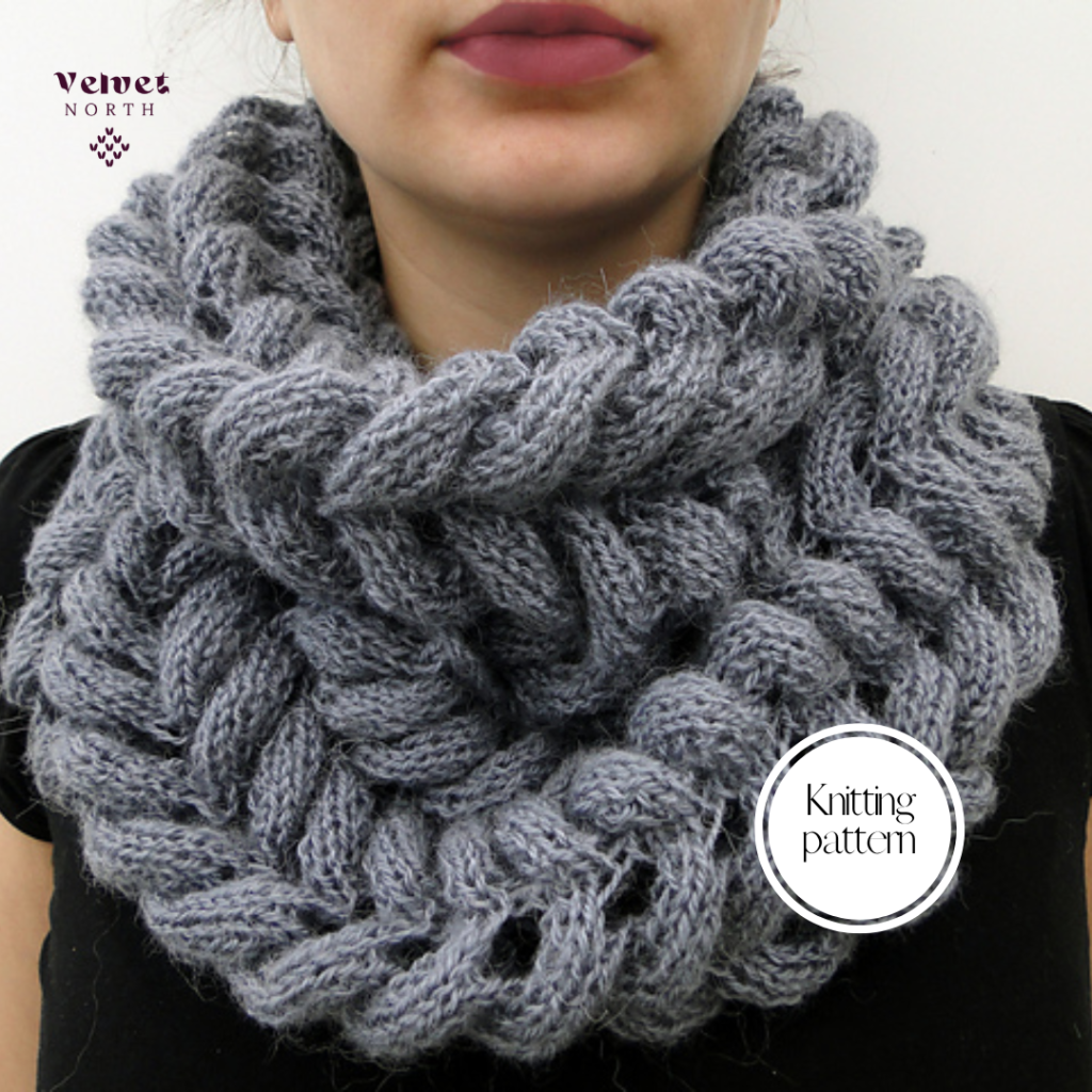 Modern Cowl Knitting Pattern | PDF Download