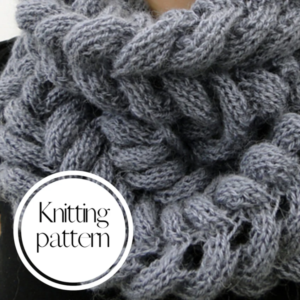 Modern Cowl Knitting Pattern | PDF Download