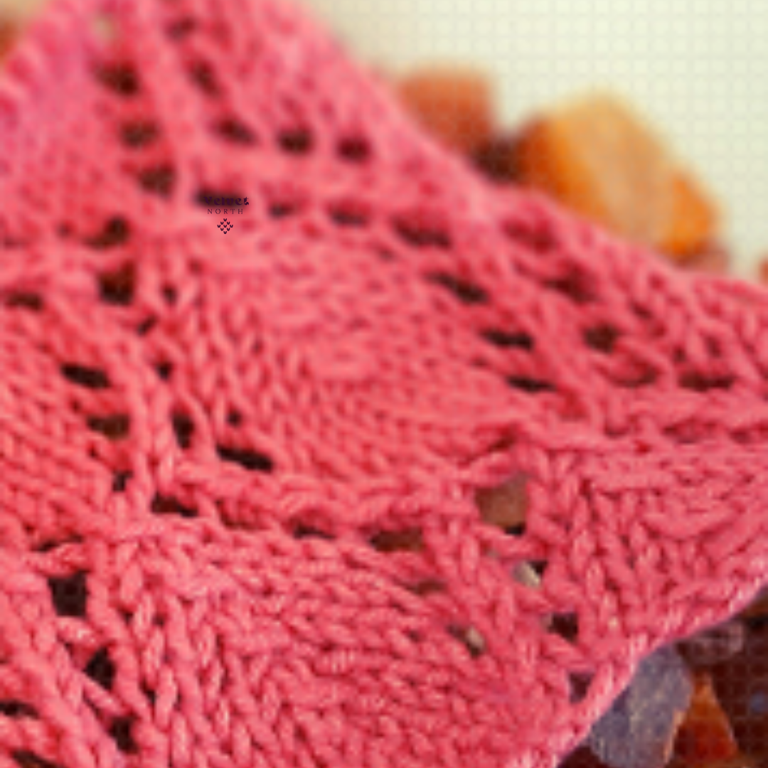 Framed Leaf Stitch Knitting Pattern